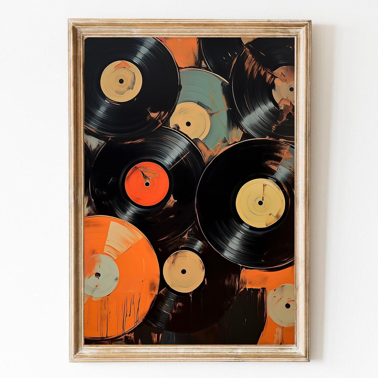 Vintage Record Music Wall Art Vinyl Records Poster Preppy Room ...