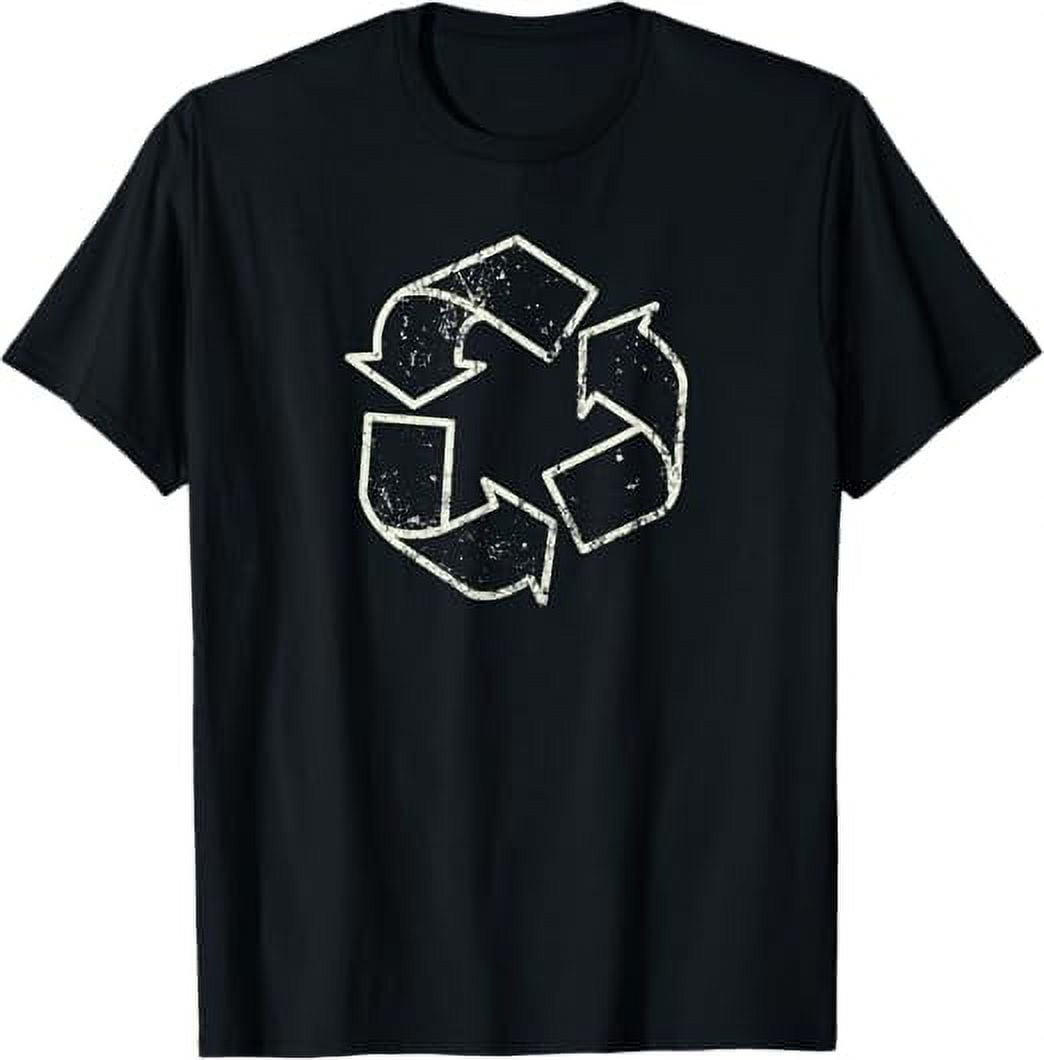 Vintage Recycling Earth Day Reverse Recycle Symbol Logo T-Shirt ...