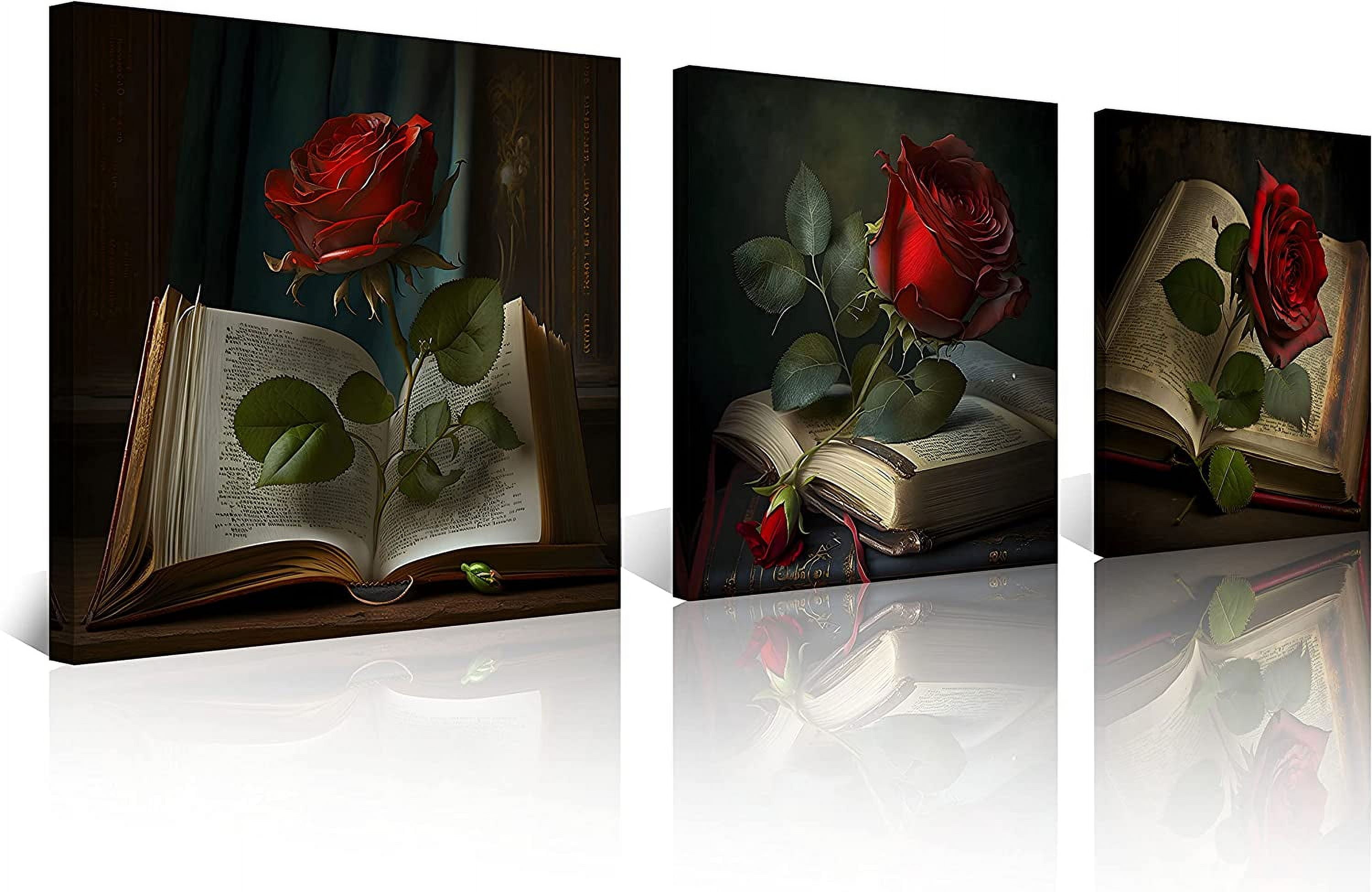 Vintage Red Wall Decor for Living Room Red Bathroom Accessories Green ...