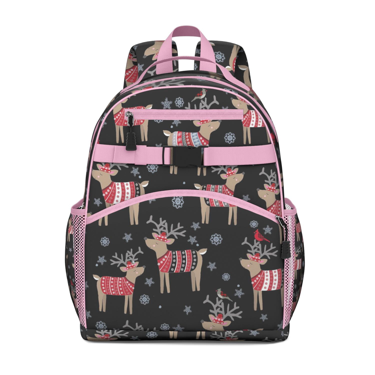 Vintage Reindeer Students Backpack Featuring Ethnic Nordic Woodland ...