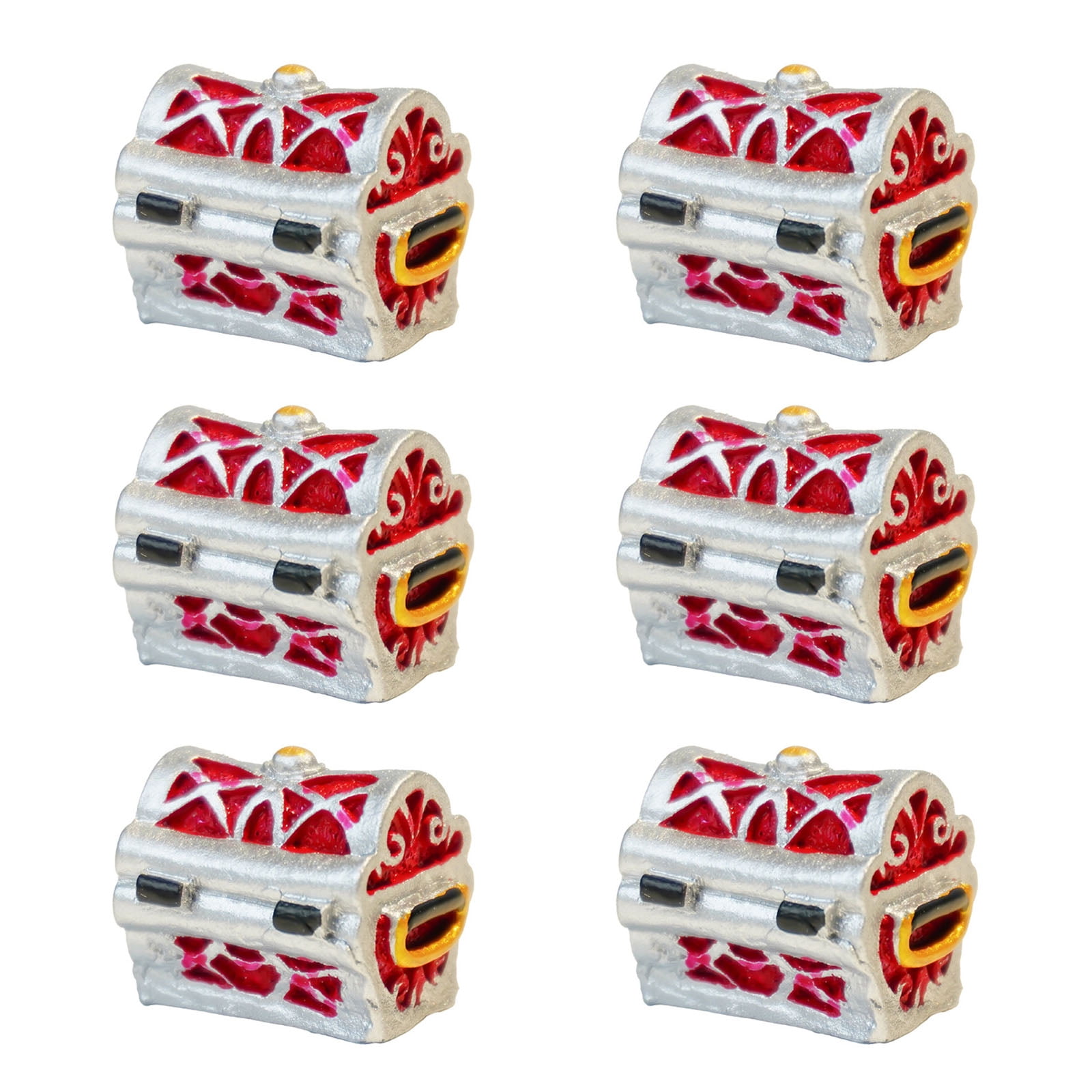 Vintage Resin Treasure Chests Figurine Landscape Ornaments For ...