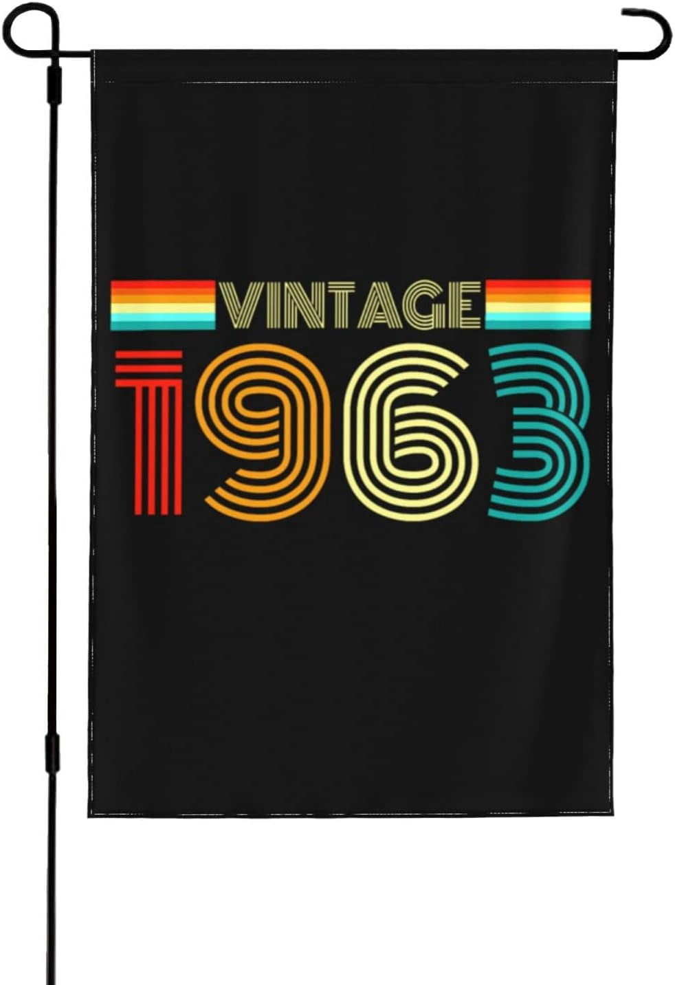 Vintage Retro 1963 - Vintage 60th Birthday Gift Garden Flag outdoor ...
