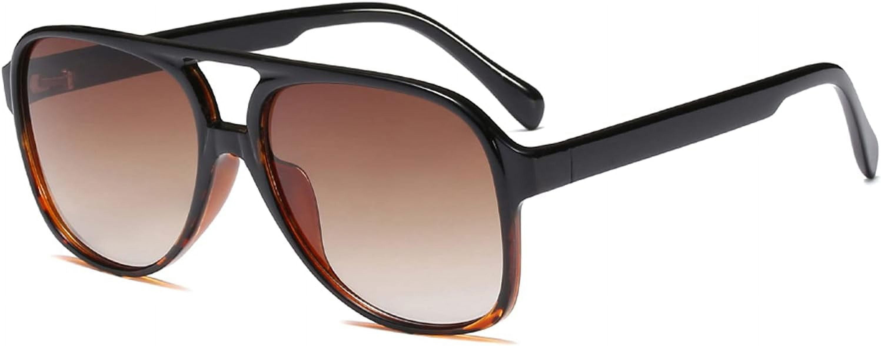Vintage Retro 70s Sunglasses for Women Men Classic Large Square Aviator ...