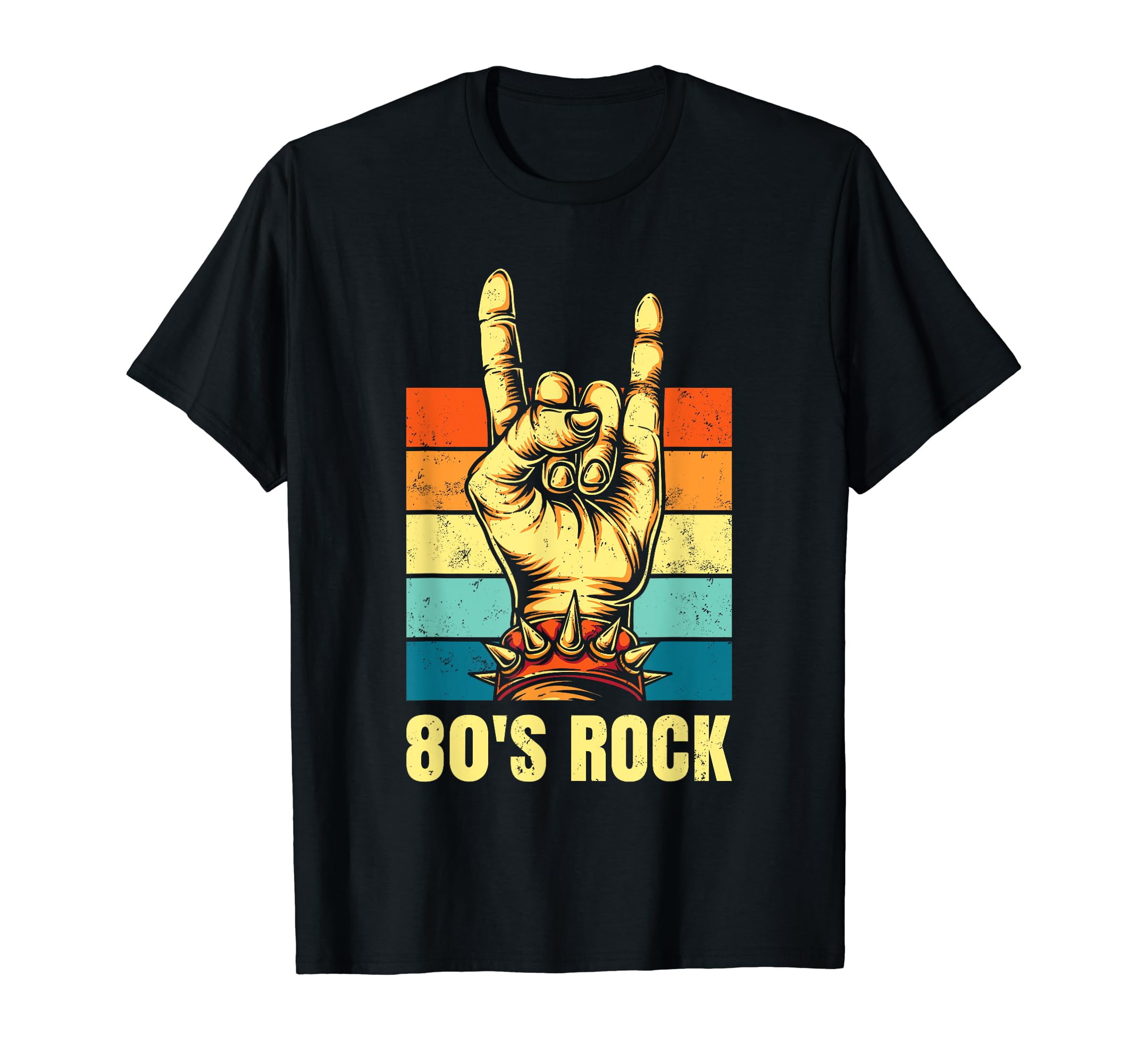 Vintage Retro 80's Rock Band Vintage Retro Themed 80s Gift Black T ...