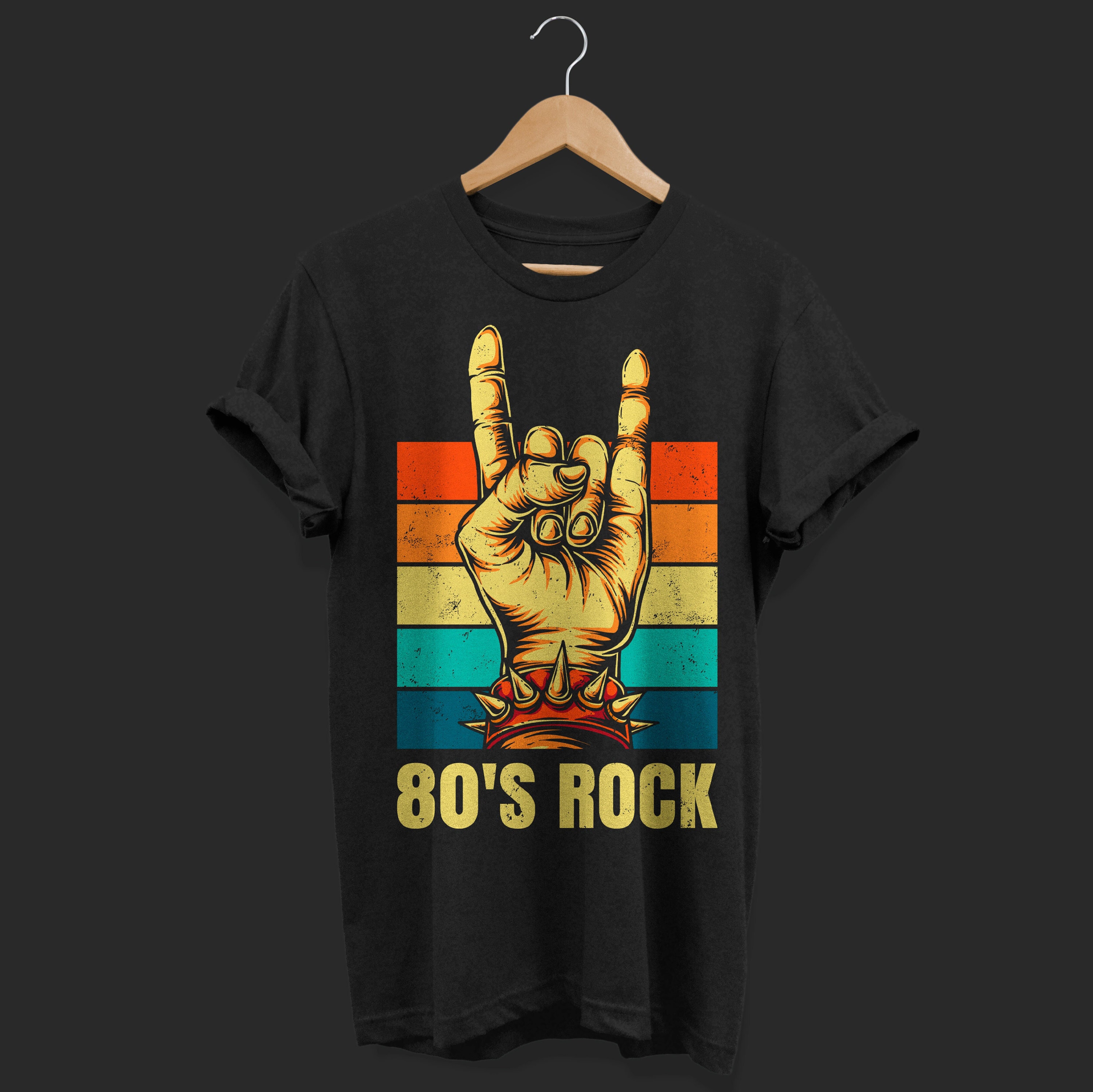 Vintage Retro 80's Rock Band Vintage Retro Themed Gift T-Shirt, Funny ...