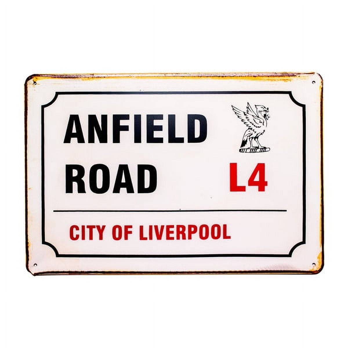 Vintage Retro Anfield Road City Of Liverpool Big Metal Tin Sign Home ...