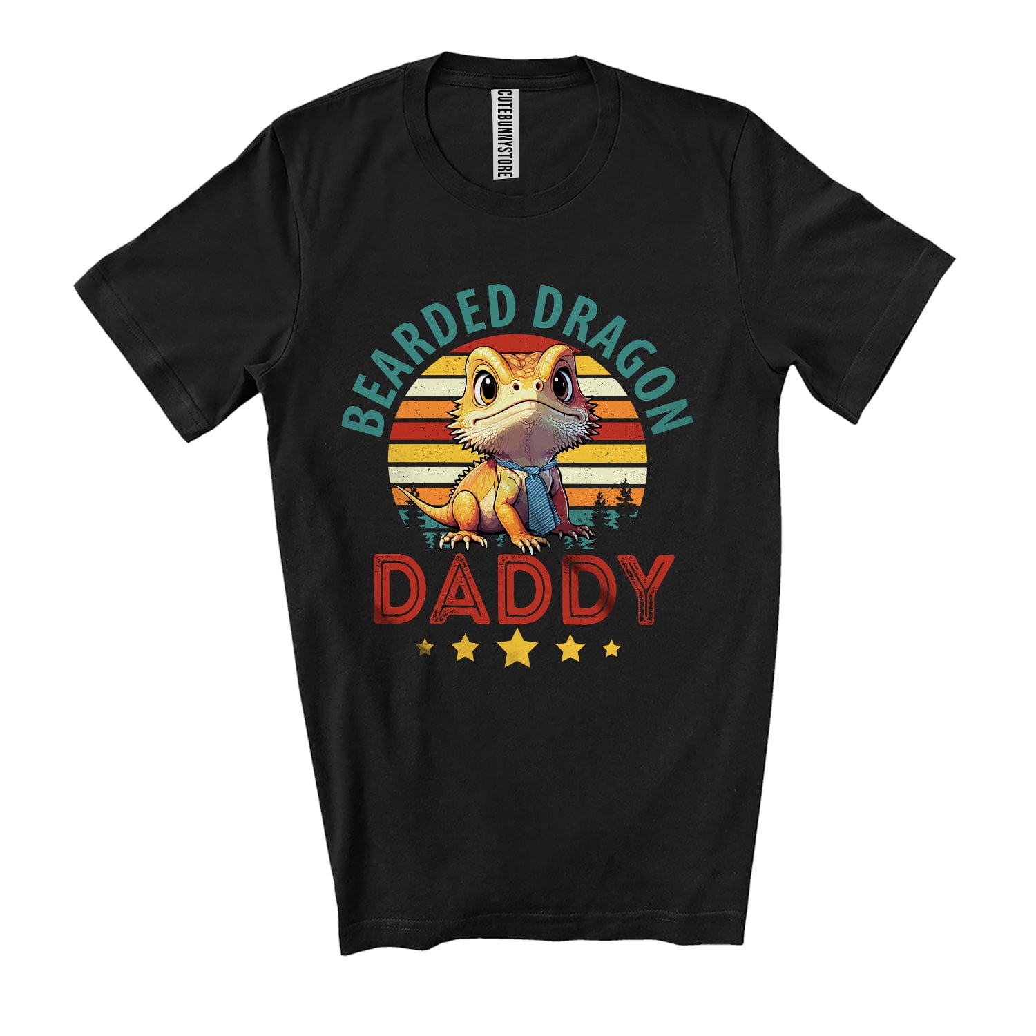 Vintage Retro Bearded Dragon Daddy; Fantastic Father's Day Bearded ...