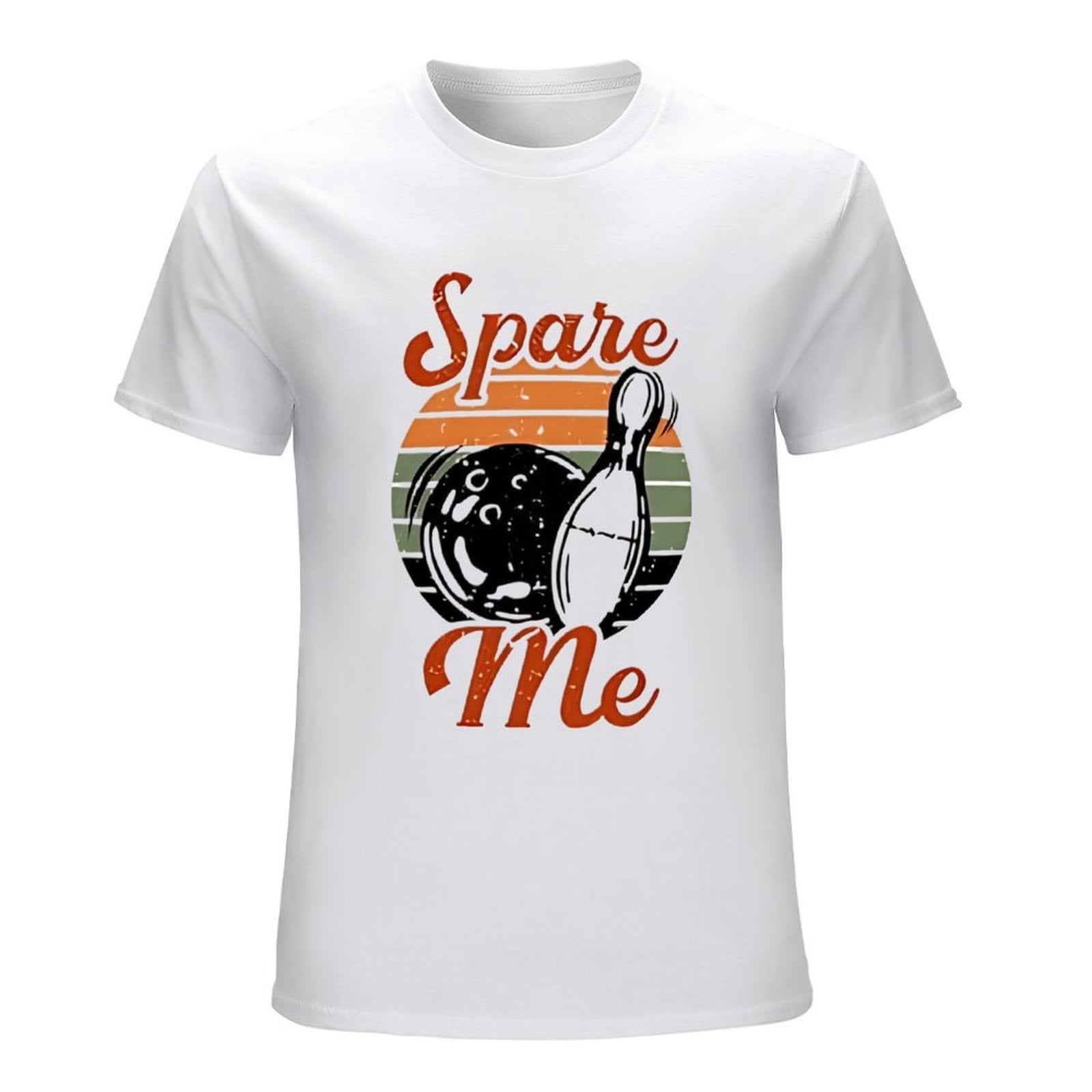 Vintage Retro Bowling T-Shirt Men's Classic Tee Spare Me with Bowling ...