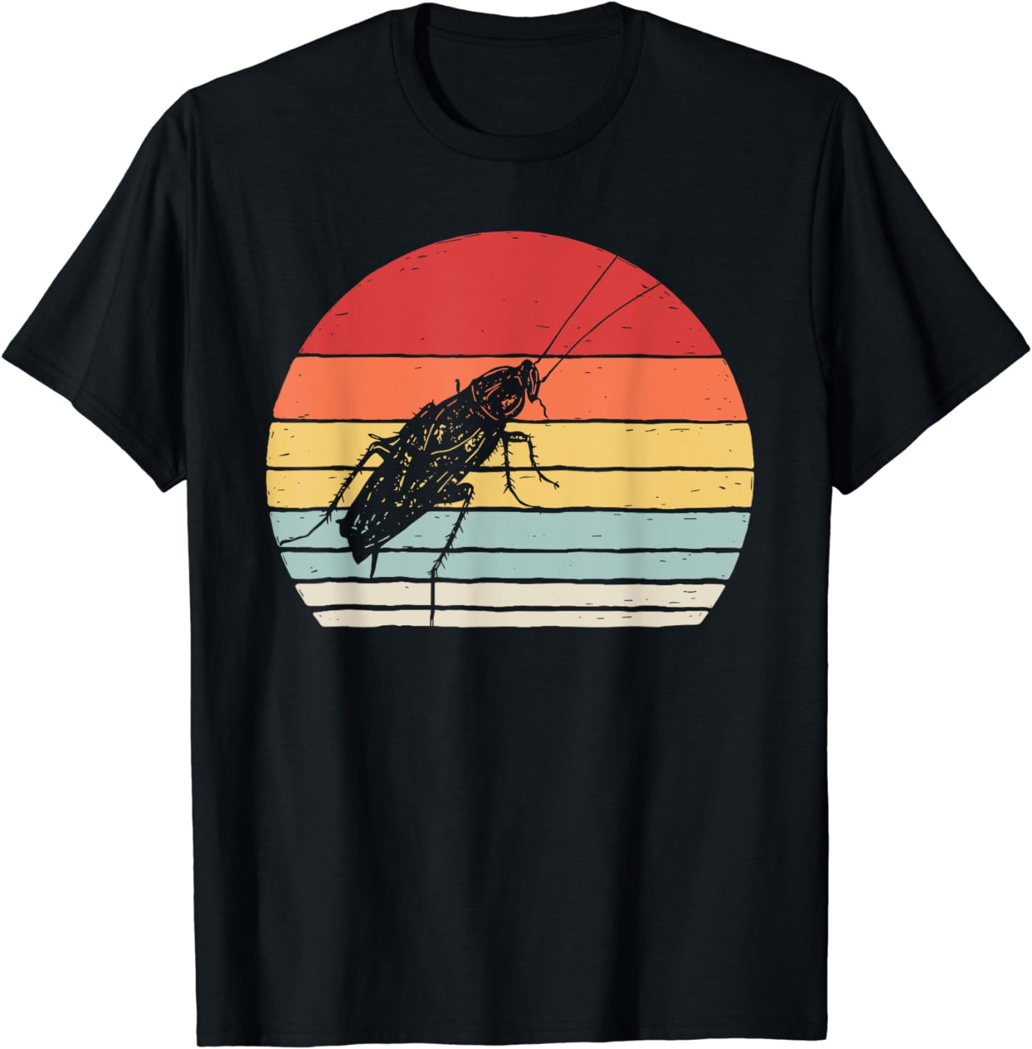 Vintage Retro Cockroach Insect T-Shirt - Walmart.com
