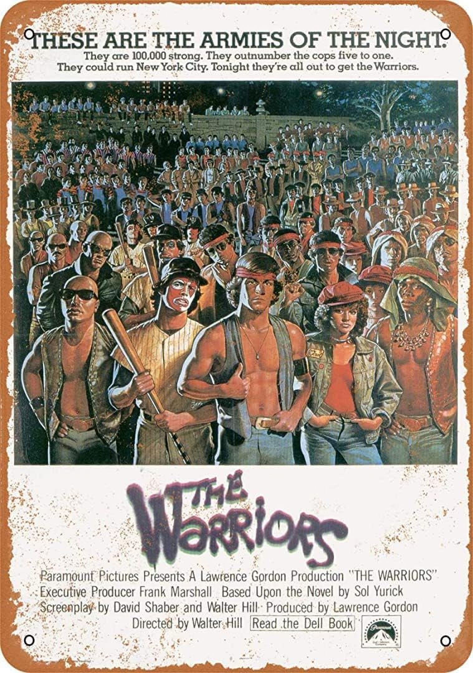 Vintage Retro Collectible tin Sign - 1979 The Warriors Movie -Wall ...