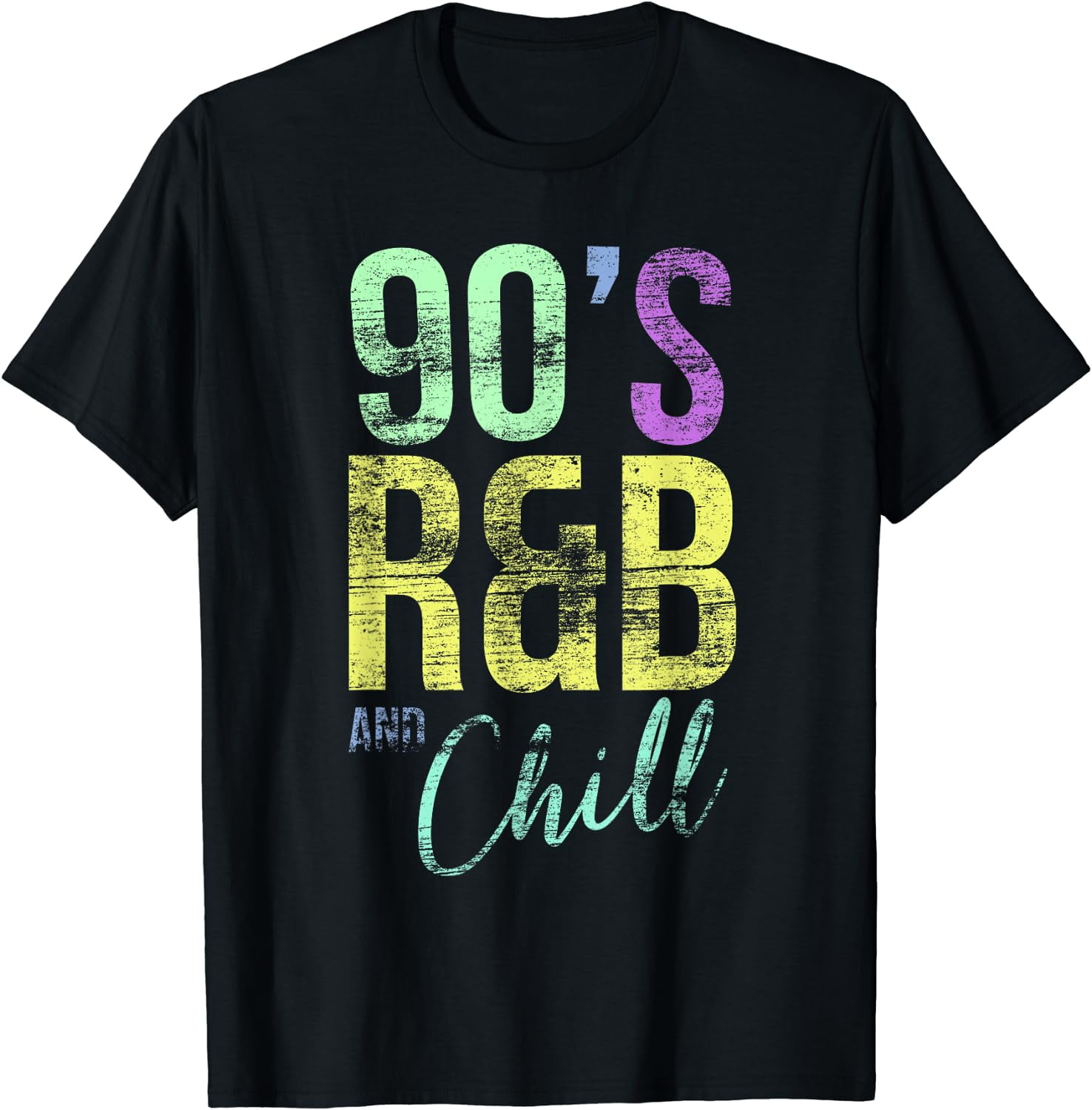 Vintage Retro Cool I Love 90's R&B & Chill R&B Hip Hop Music T-Shirt ...