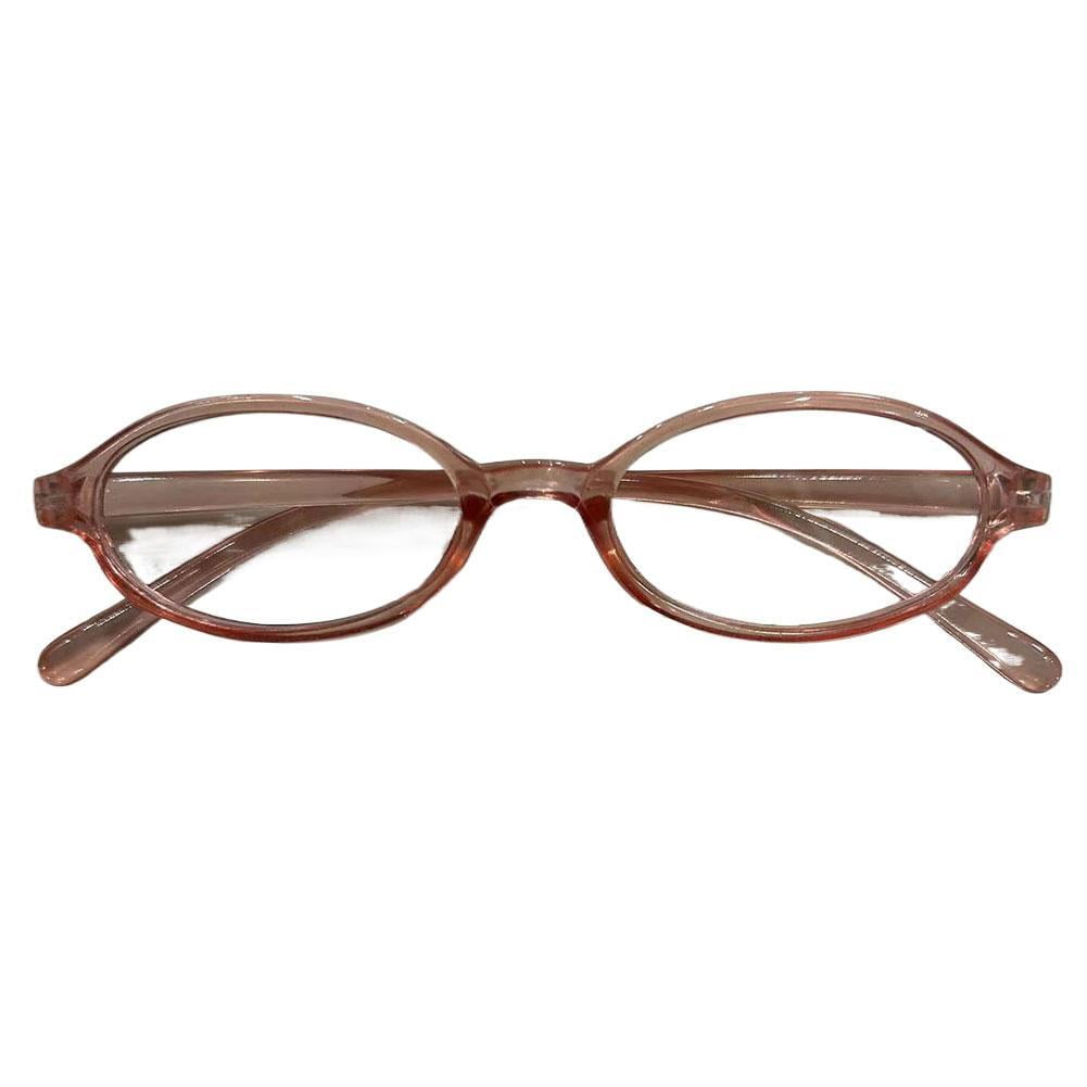 Vintage Retro Ellipse-Shaped Blue Light Blocking Glasses for Women, PC ...