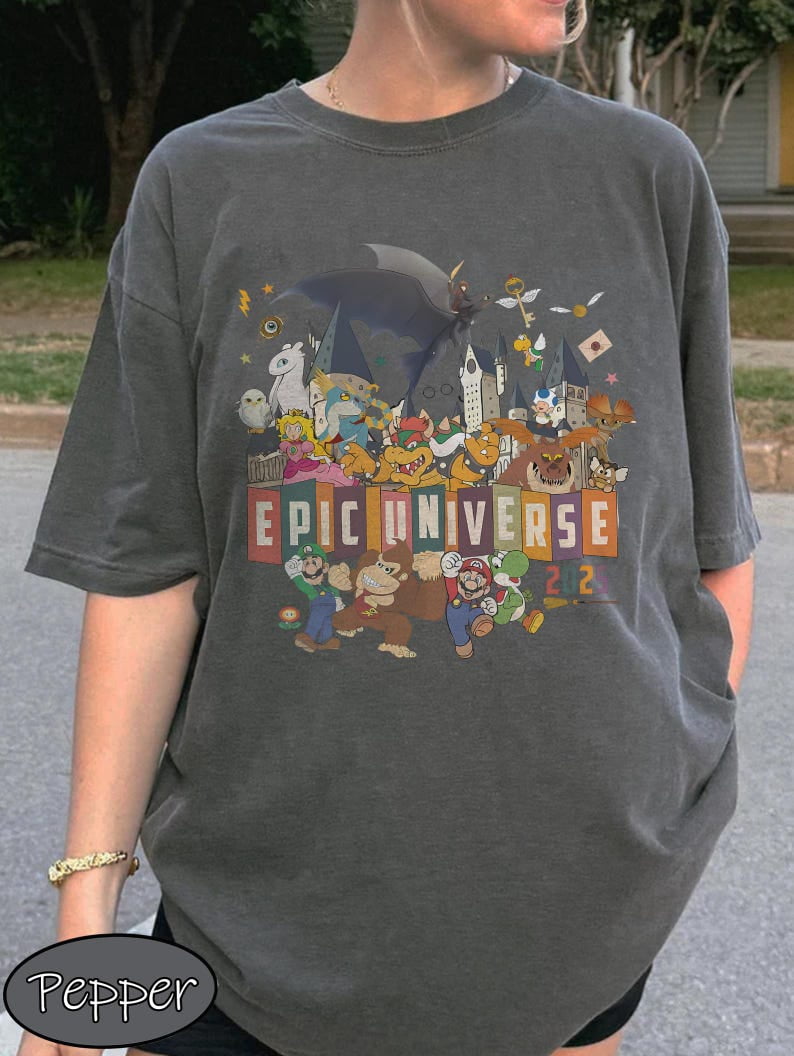 Vintage Retro Epic Universe Studios Shirt, Orlando Universe 2025 Shirt ...