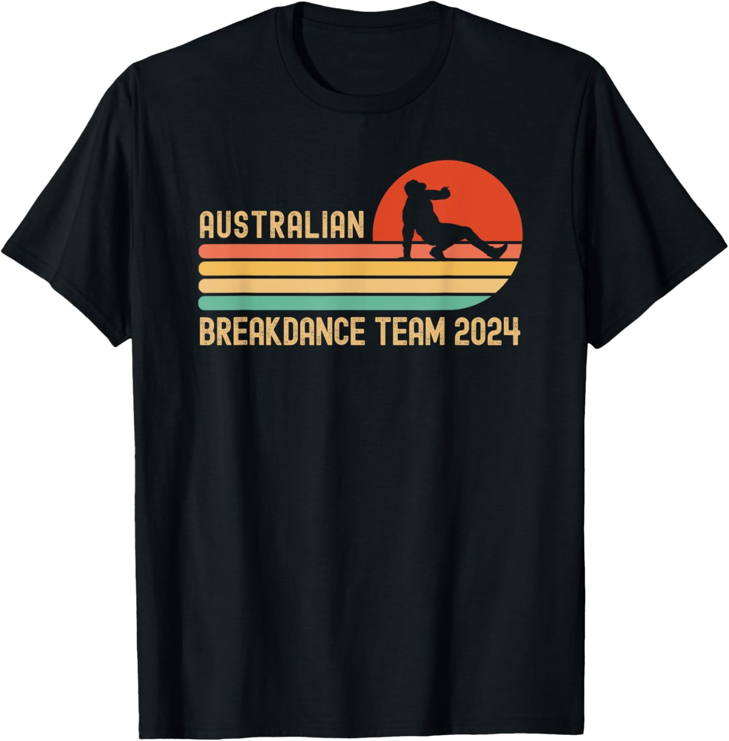 Vintage Retro Funny Meme Australian Breakdance Team 2024 T-Shirt ...