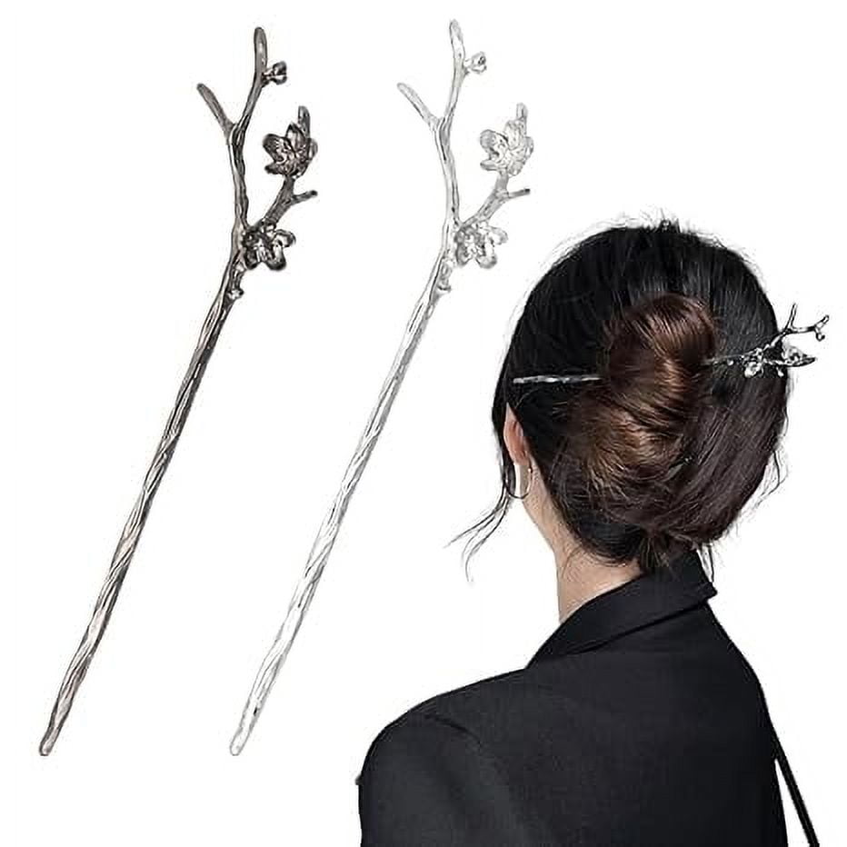 Vintage Retro Hair Stick Hairpin Long Hair Pins Hair Chopsticks Chinese ...