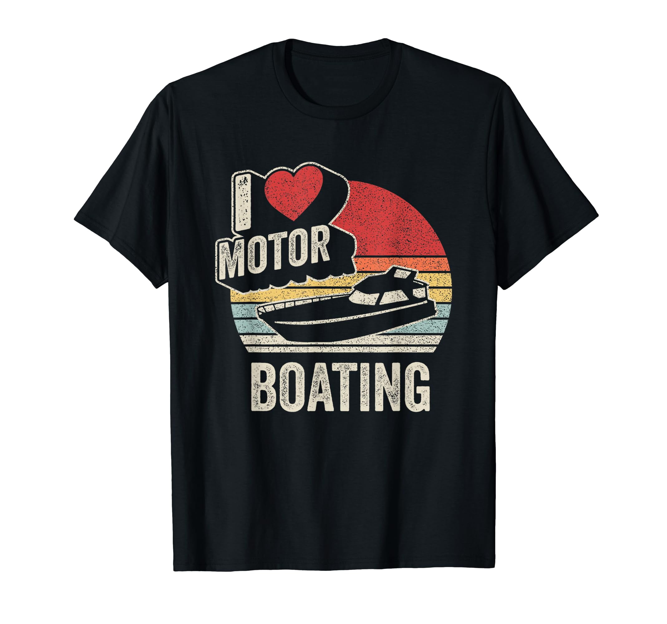 Vintage Retro I Love Motor Boating Funny Boater T-Shirt - Walmart.com