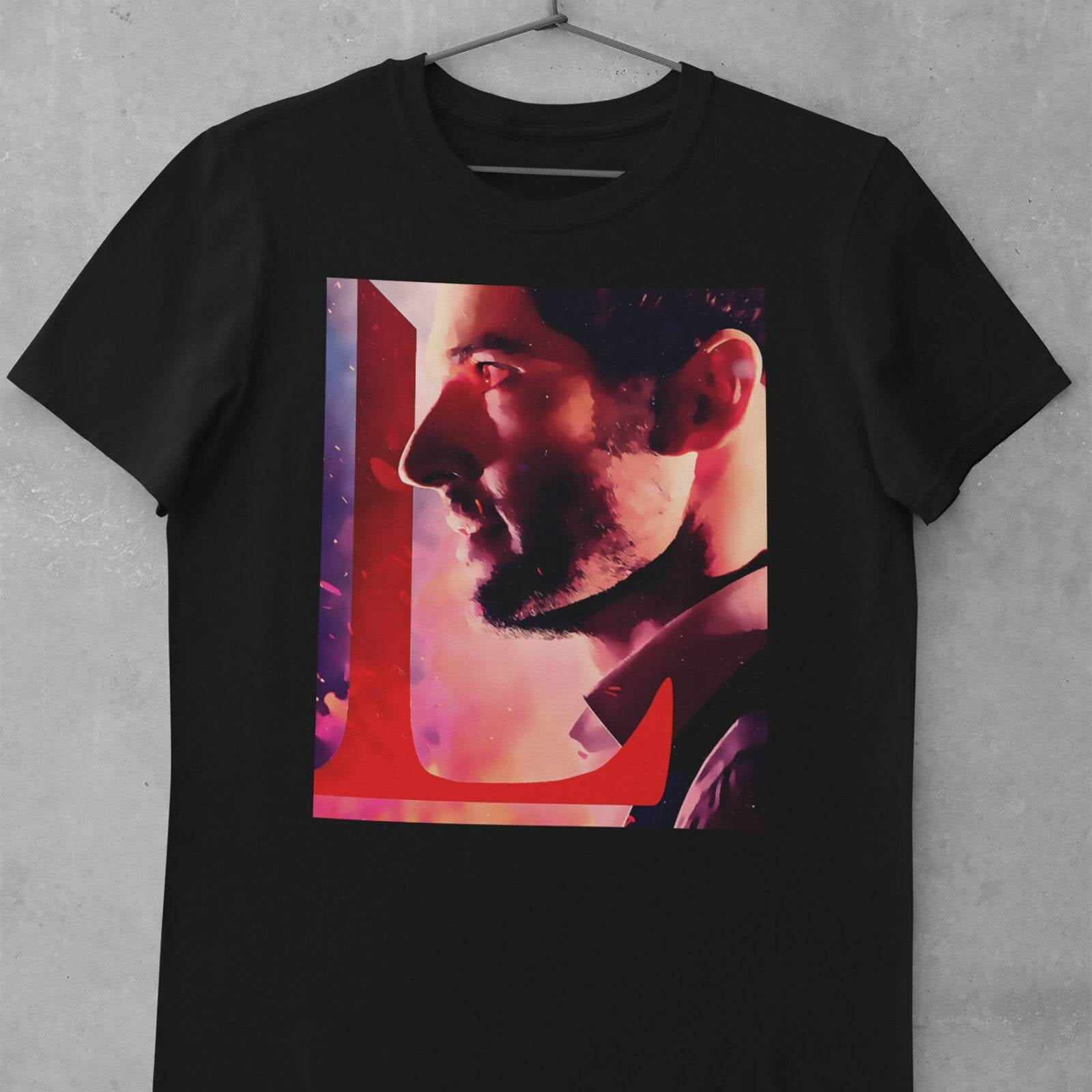 Vintage Retro Lucifer Morningstar LUX club fan art Tom Ellis Unisex Tee ...