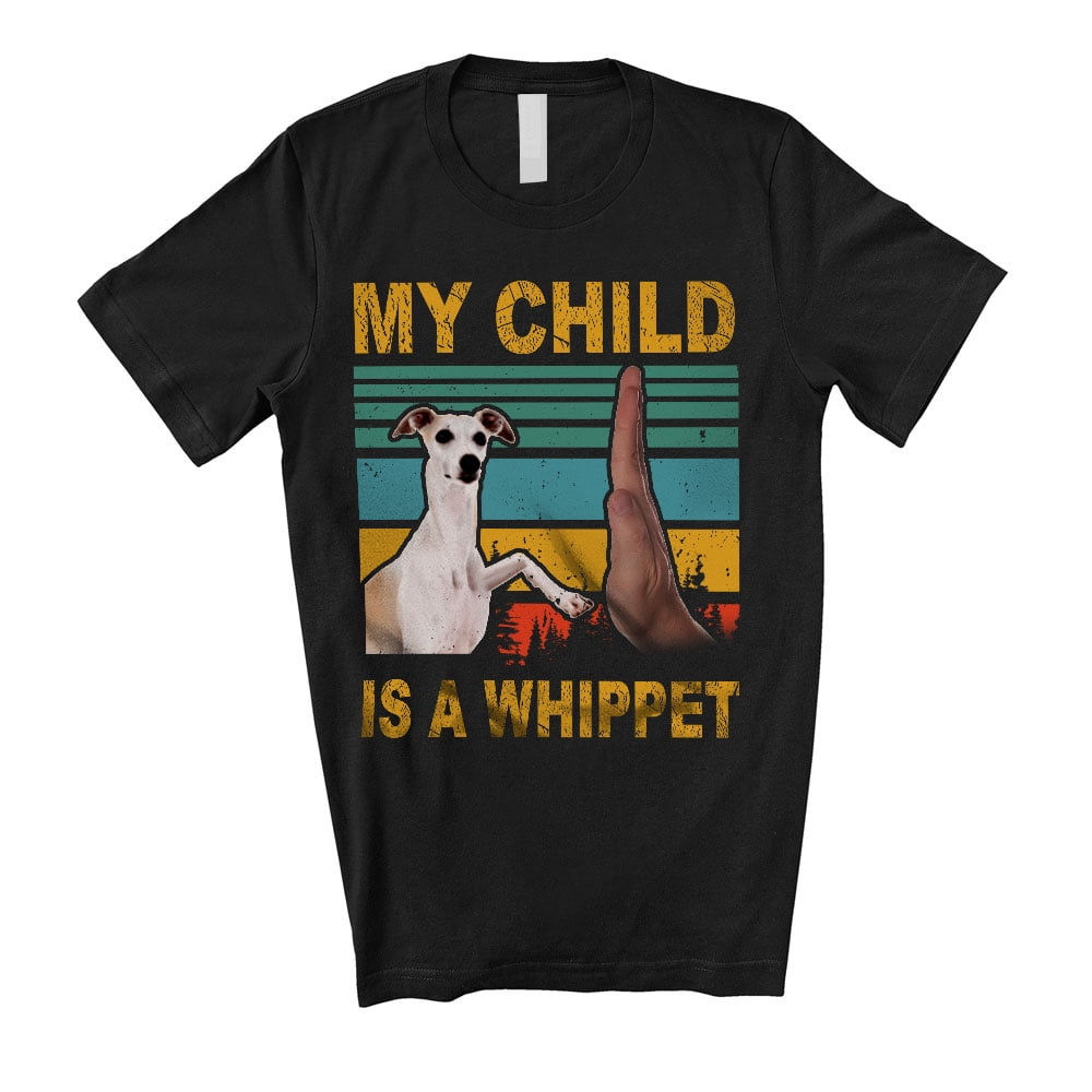 Vintage Retro My Child Is A Whippet; Humorous Father's Day Whippet High ...