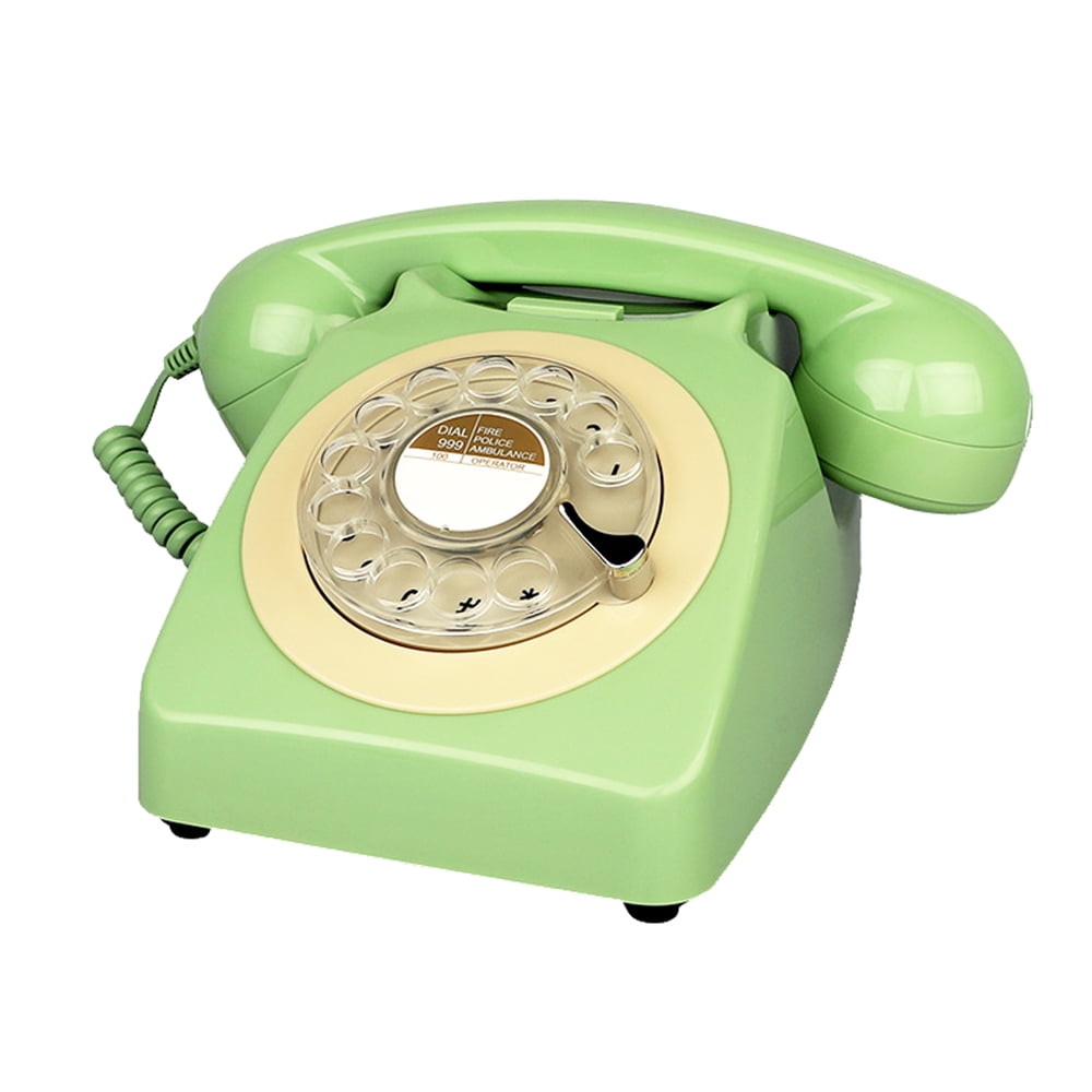 Vintage Retro Rotary Dial Landline Phone, Antique House Analog Desk ...