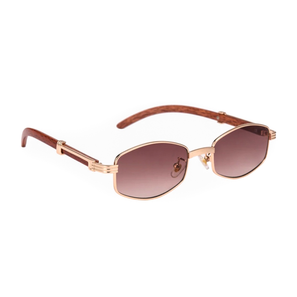 True Vintage Small Frame Rectangle Sunglasses Color Tinted Lens 46mm