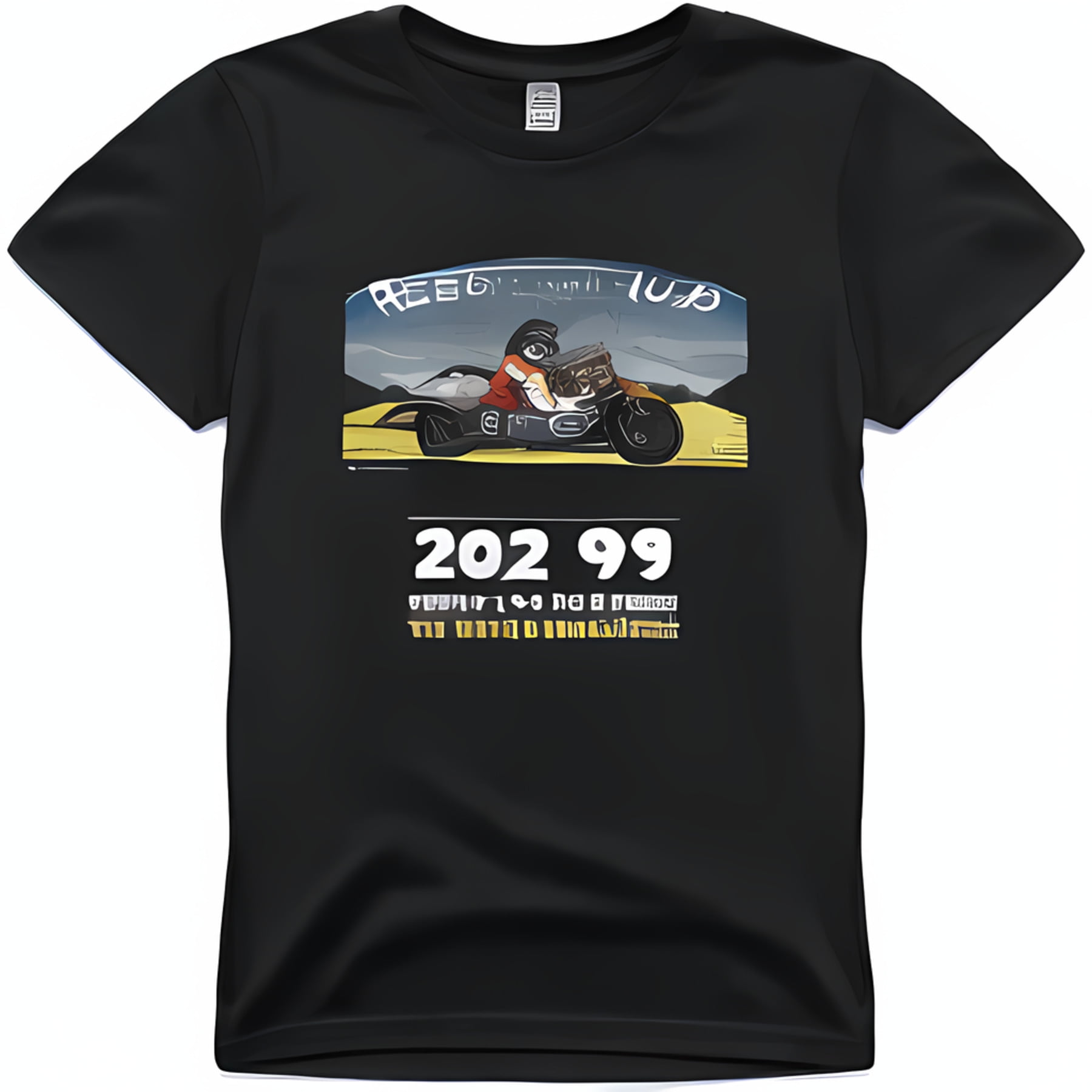 Vintage Retro Racing Sidecar Motorcycle T-Shirt with 2098 Design Desert ...