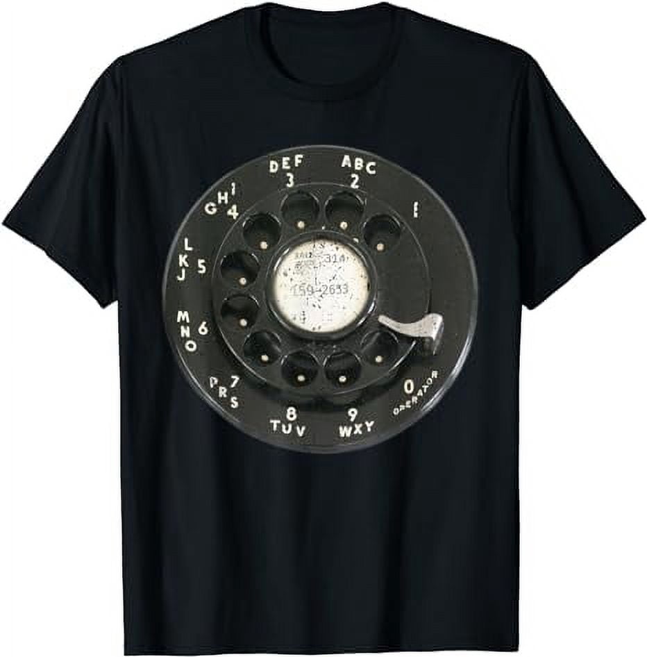 Vintage Retro Rotary Dial Pi Phone Number Rotary Dial T-Shirt - Walmart.com