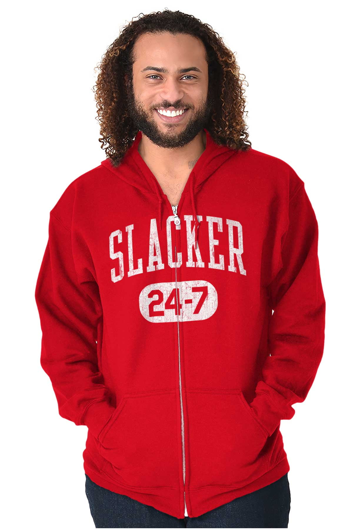 Vintage Retro Slacker 90s Throwback Unisex Plus Size Zip Hoodie Brisco ...