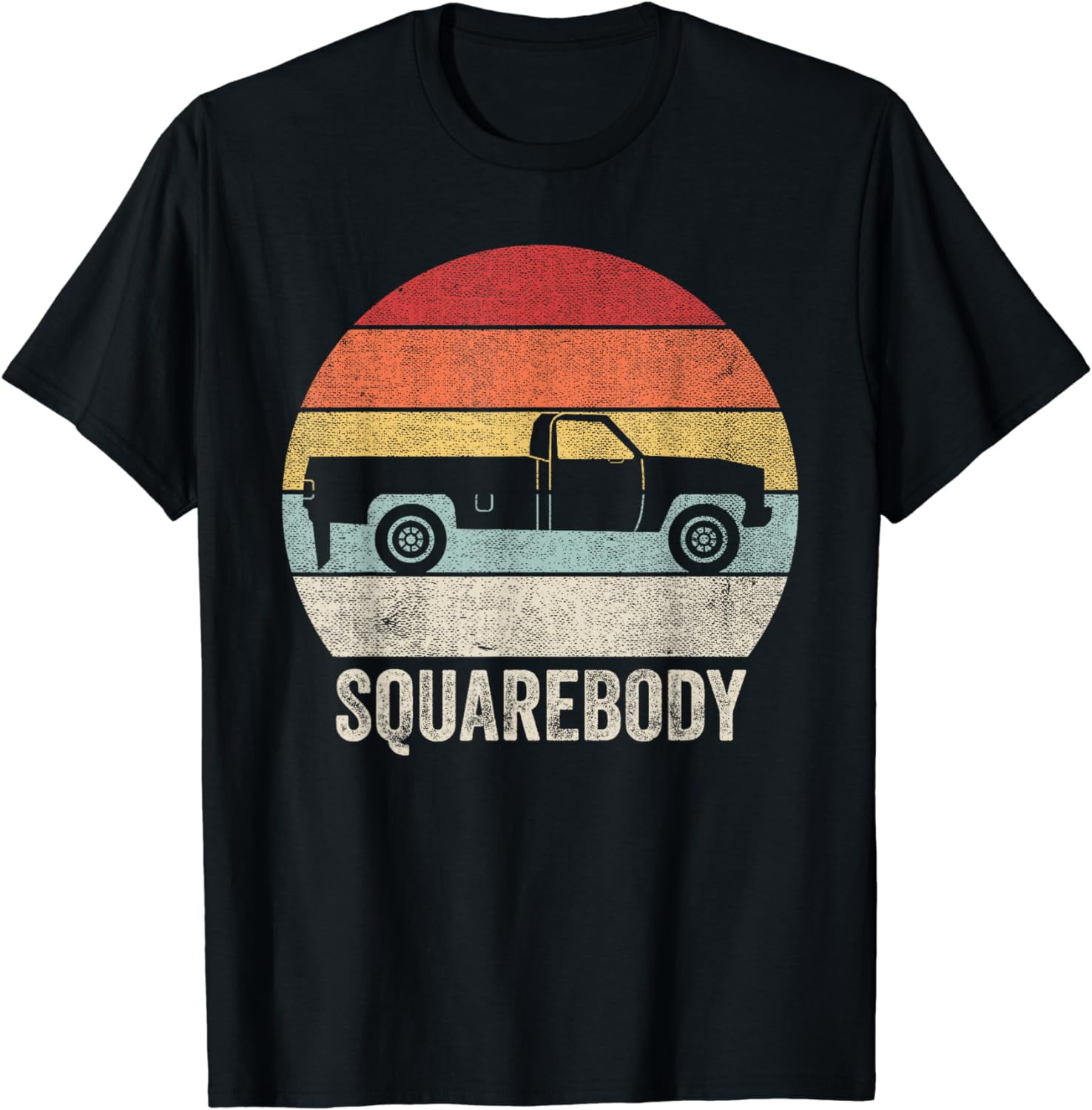 Vintage Retro Squarebody Shirt Pickup Truck Square Body T-Shirt ...