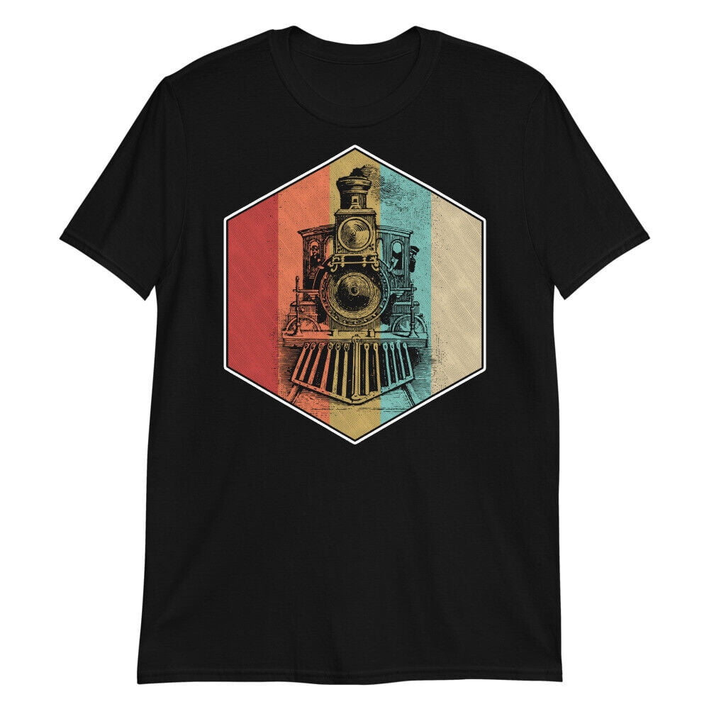 Vintage Retro Train T-Shirt | Locomotive Shirt | Steam Engine Shirt ...