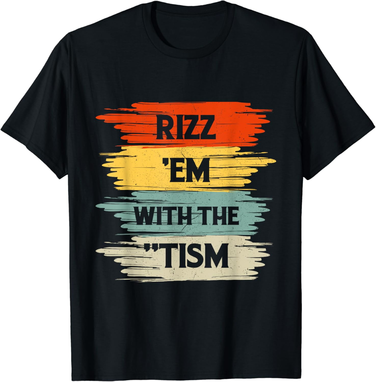 Vintage Rizz Em With The Tism Saying Autism Autistic Funny Creative ...