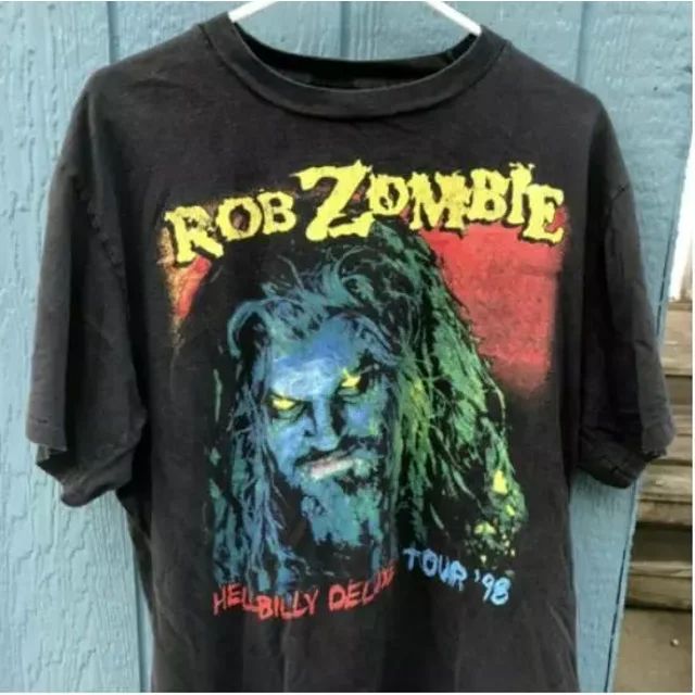 Vintage Rob Zombie Hellbilly T0ur 98 T-shirt - Walmart.com