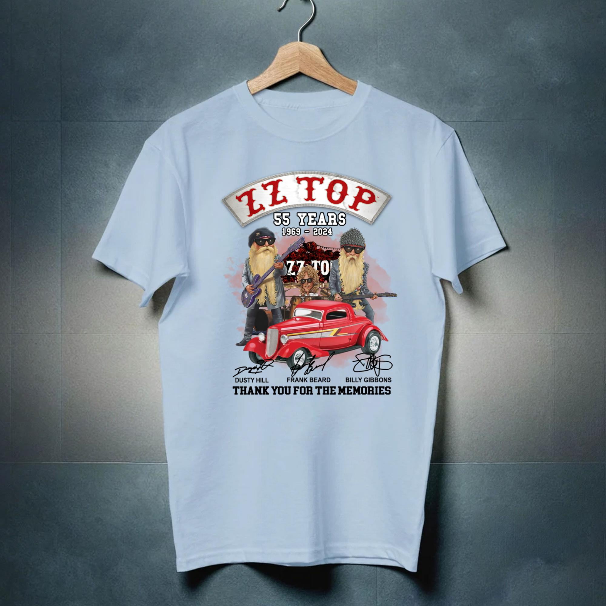 Vintage Rock Band Inspired Graphic Shirt, 55 Years Tribute Tee, Thank ...