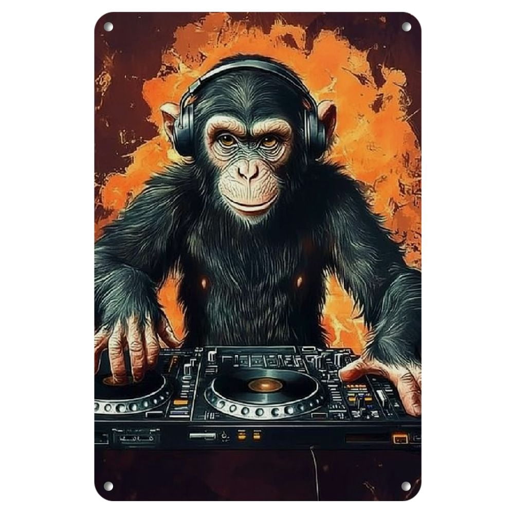 Vintage Rock Band Metal Tin Sign Frameless Art Deco Music Poster ...