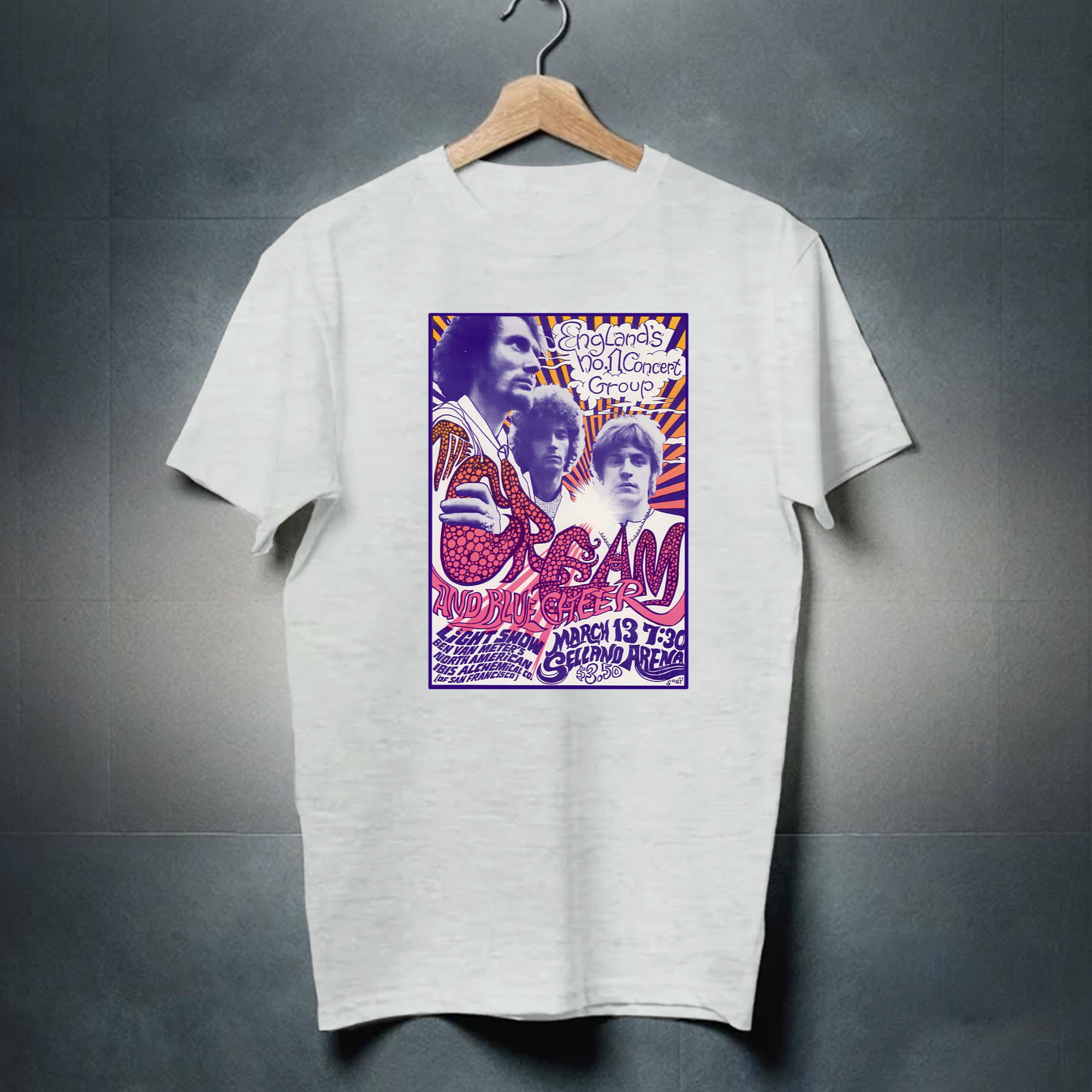 Vintage Rock Band T-Shirt Cream Blue Cheer Jack Bruce Eric Clapton ...