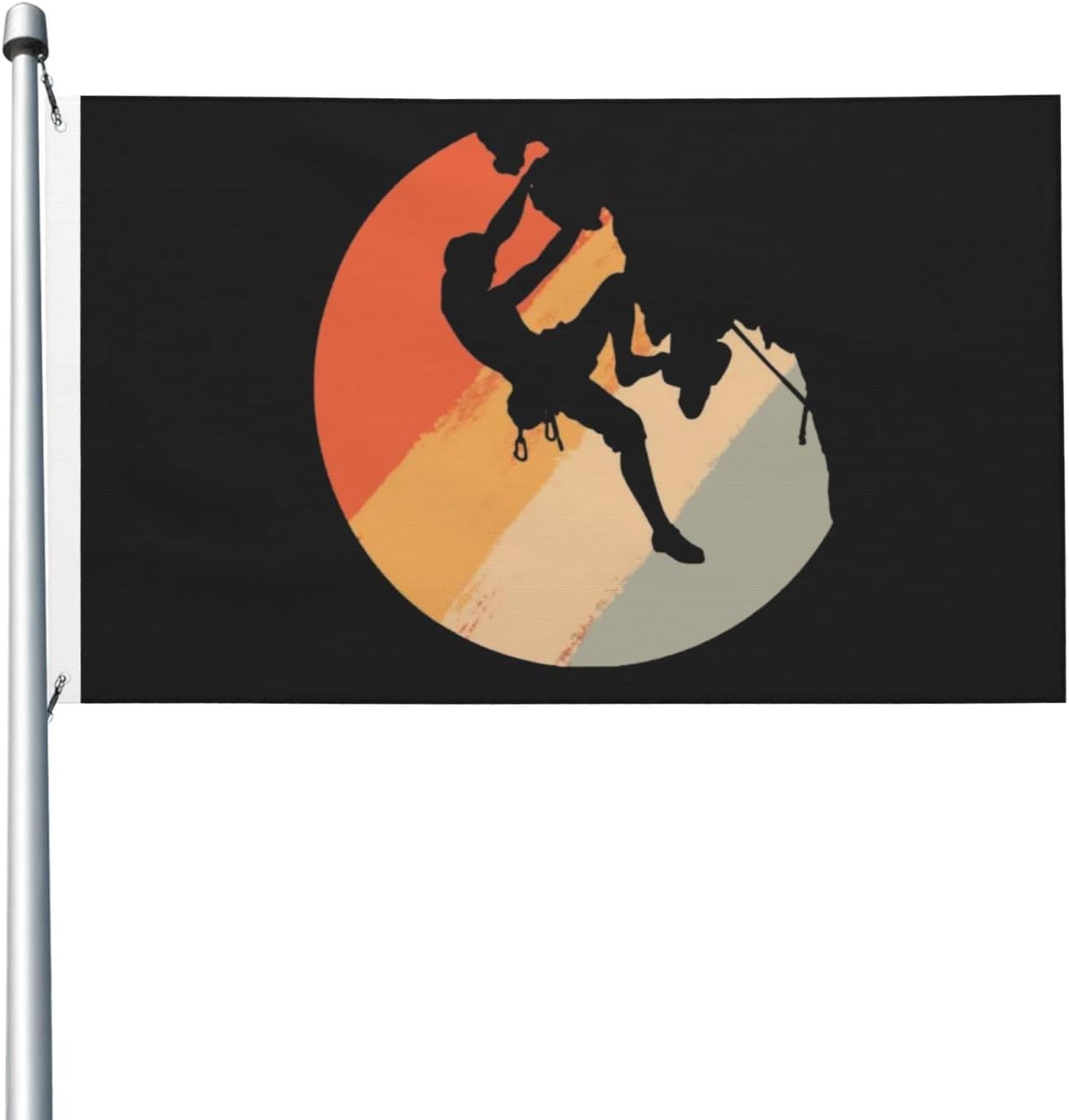 Vintage Rock Climbing Mountain Climber Flag 3x5 Ft Outdoor Decoration ...