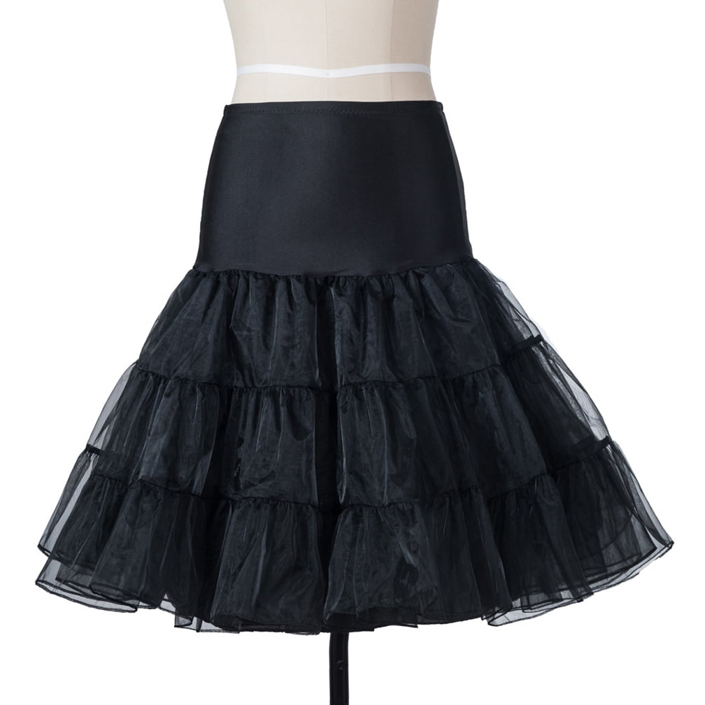 Vintage Rockabilly Petticoat for Women Girls Dresses Short Crinoline ...