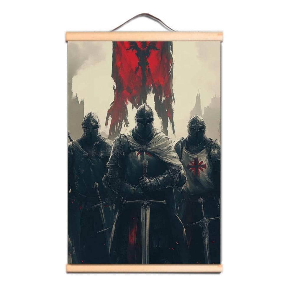 Vintage Roman Crusades Armor Warrior Scroll Posters and Prints Room ...