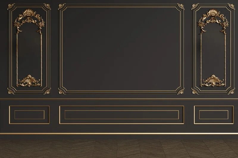 Vintage Room Inside Backdrop European Frame French Door Modern Castle ...