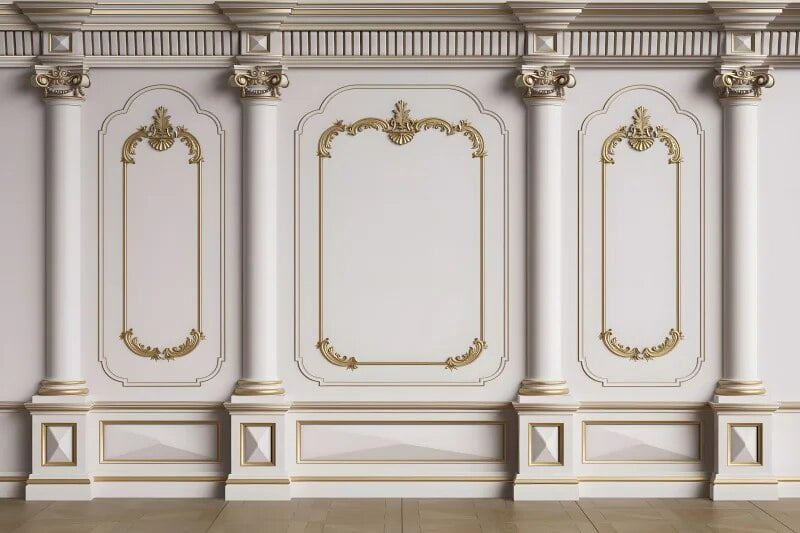 Vintage Room Inside Backdrop European Frame Modern House French Castle ...