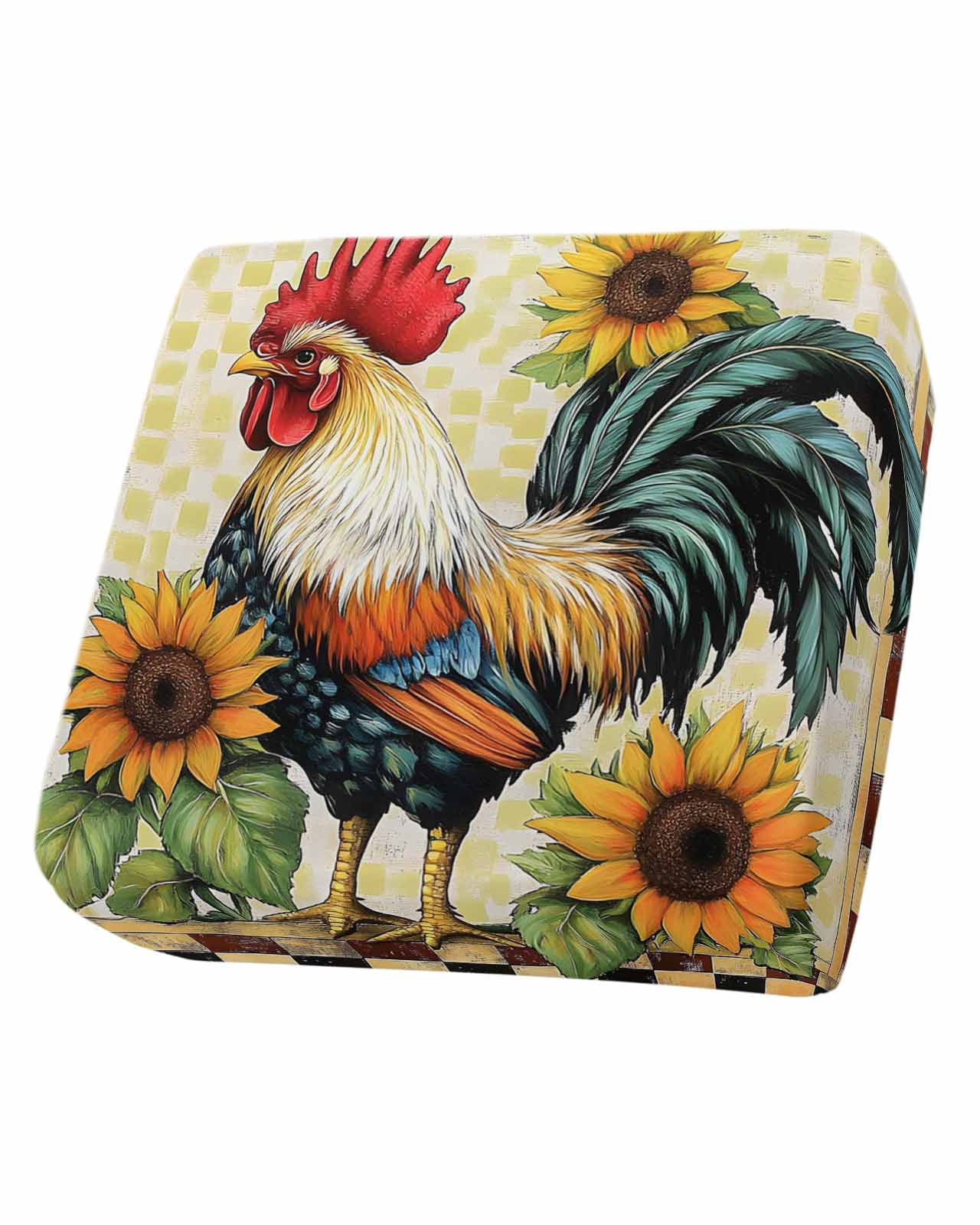 Vintage Rooster Sofa Couch Cushion Covers Washable, Removable ...