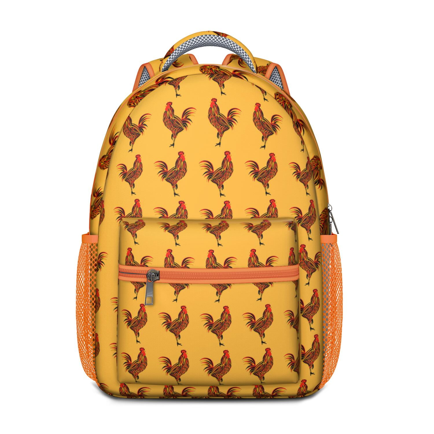 Vintage Rooster and Barnyard Design Backpack – Country Chicken and Egg ...