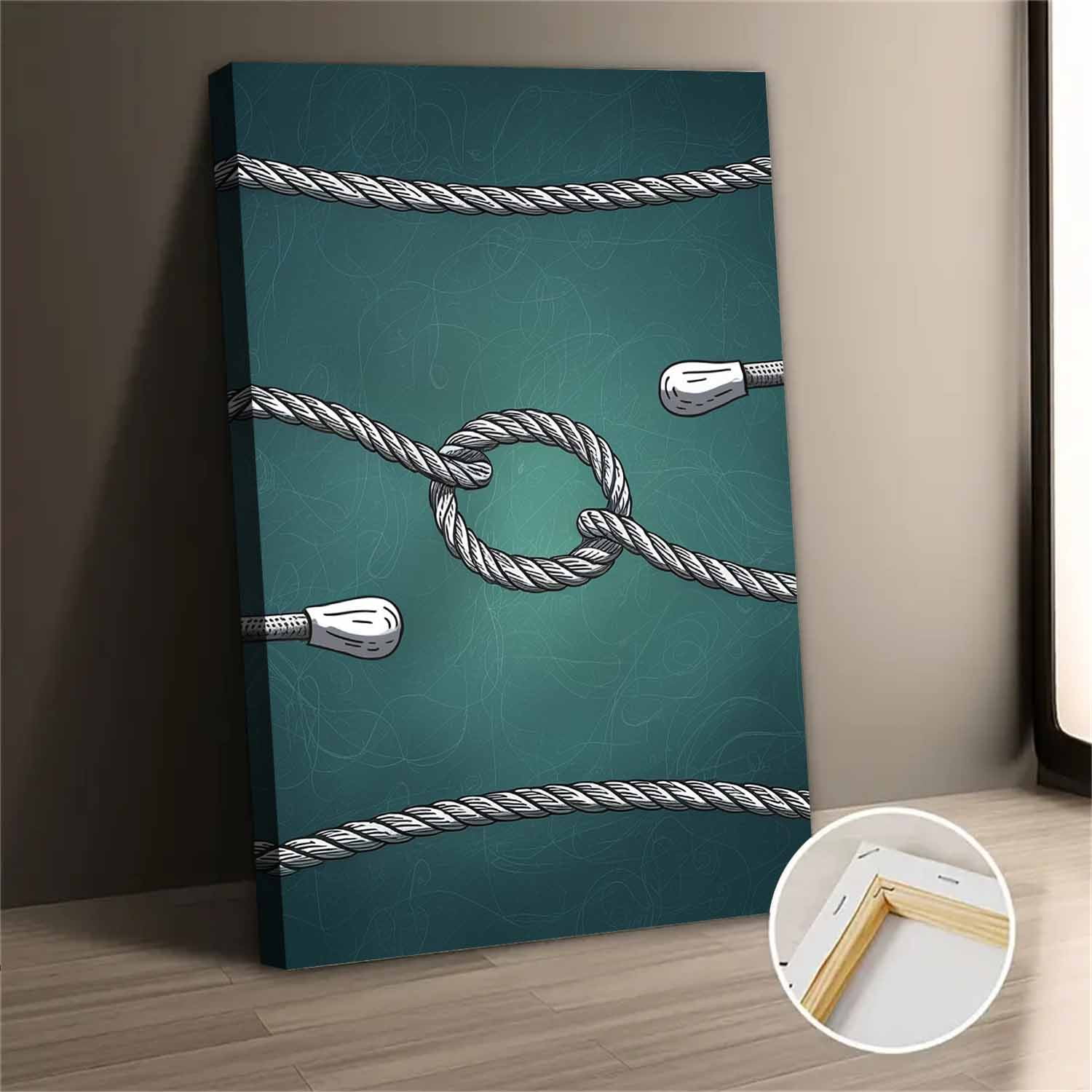 Vintage Rope Knot Canvas Wall Art Decor For Bedroom - Walmart.com