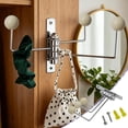Vintage Rotating Wall Hooks,Multi Functional Iron Coat Rack with Solid ...