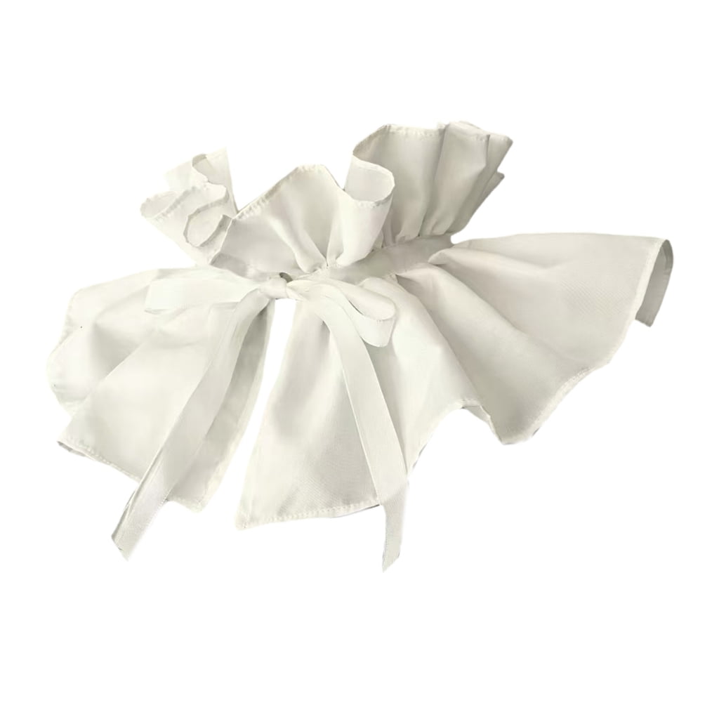 Vintage Ruffle Stand False Collar with Ribbon Tie for Women Victorian ...