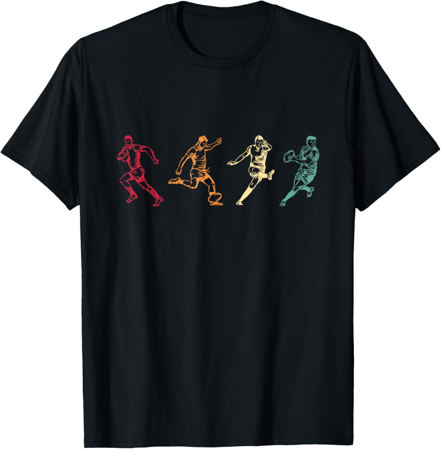Vintage Rugby Player - Retro Style Rugby T-Shirt - Walmart.com