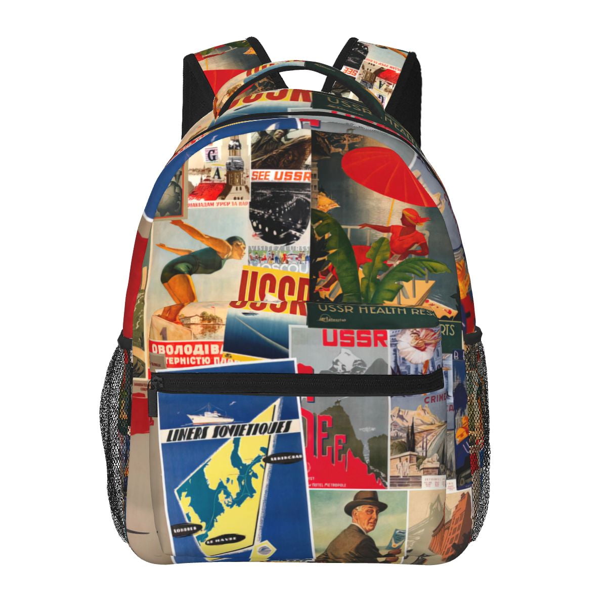 Vintage Russia Travel Luggage Labels Backpack for Travel ...