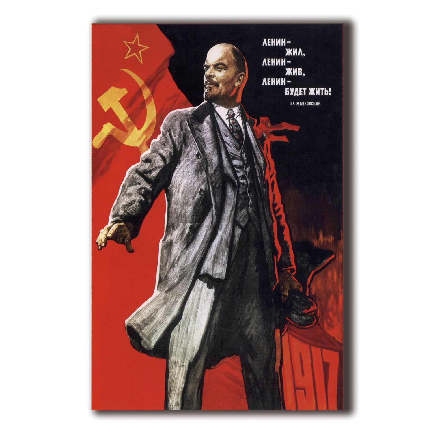 "Vintage Russian Soviet Union Propaganda Lenin Lived, Lenin Lives and ...