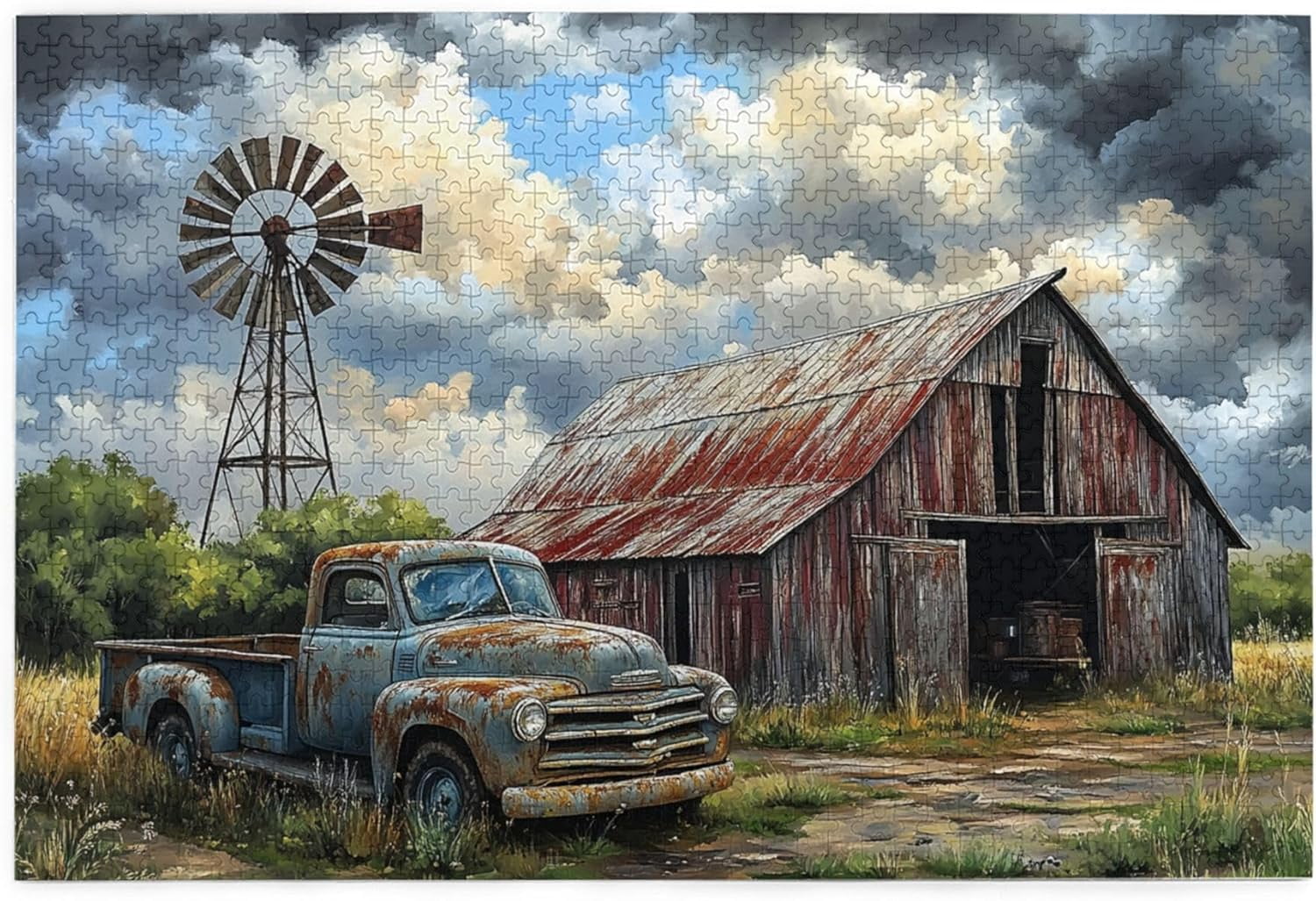 Vintage Rustic Style Adult Wooden Puzzle, Adult Wooden Jigsaw Puzzle ...
