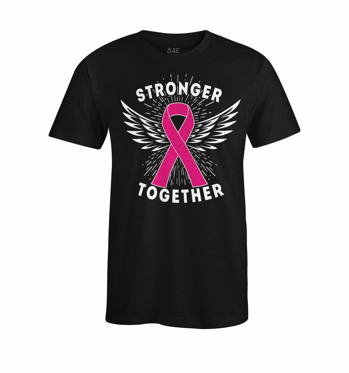 Vintage S4E Men'S Stronger Together T-Shirt Breast Pink Ribbon Shirts ...