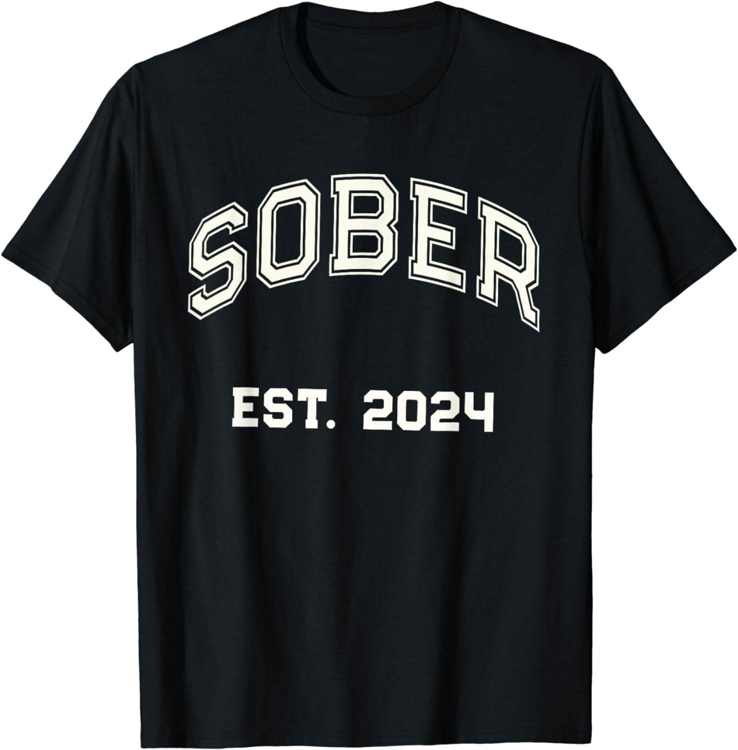 Vintage SOBER Est. 2024 Sobriety Recover Affirmation AA Life T-Shirt ...